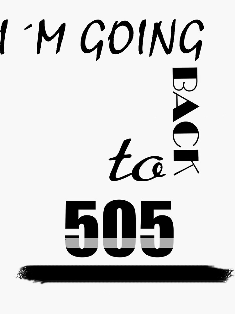 "505" Sticker by dedpol | Redbubble