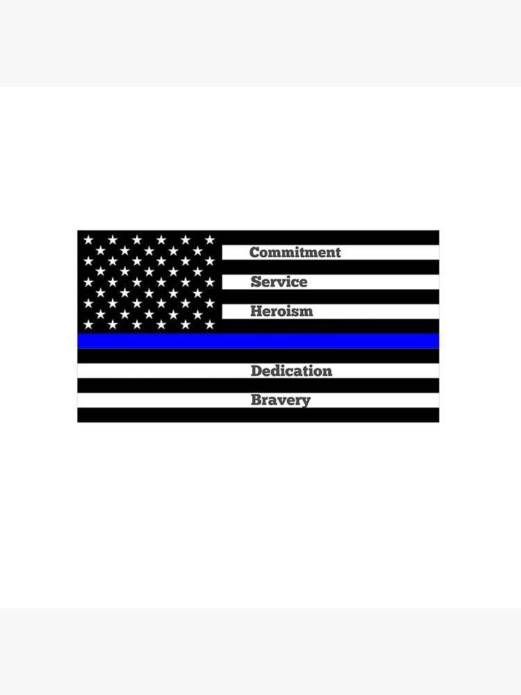 "Thin Blue Line" Poster for Sale by suewallace18 | Redbubble