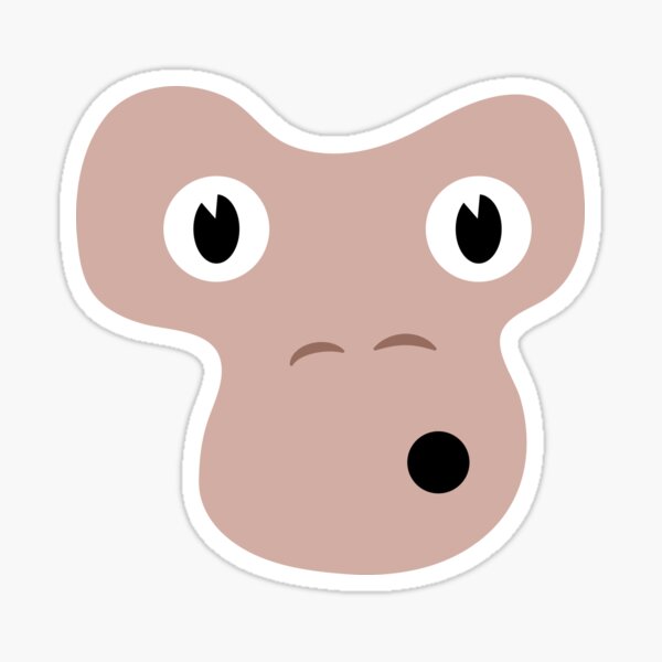 "Monkey Face" Sticker for Sale by Hegopp | Redbubble