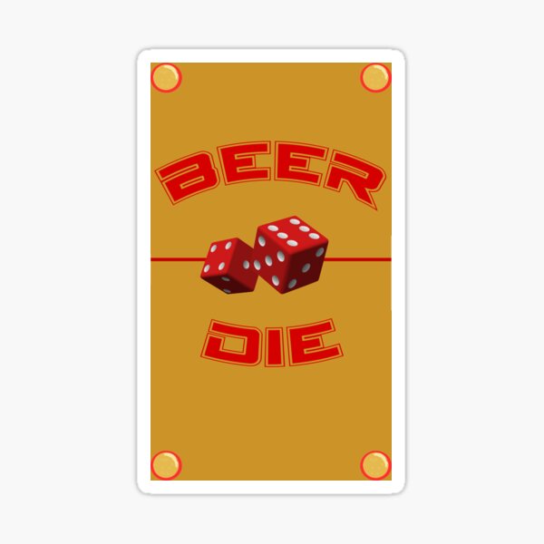 "Beer Die" Sticker by cocreations | Redbubble