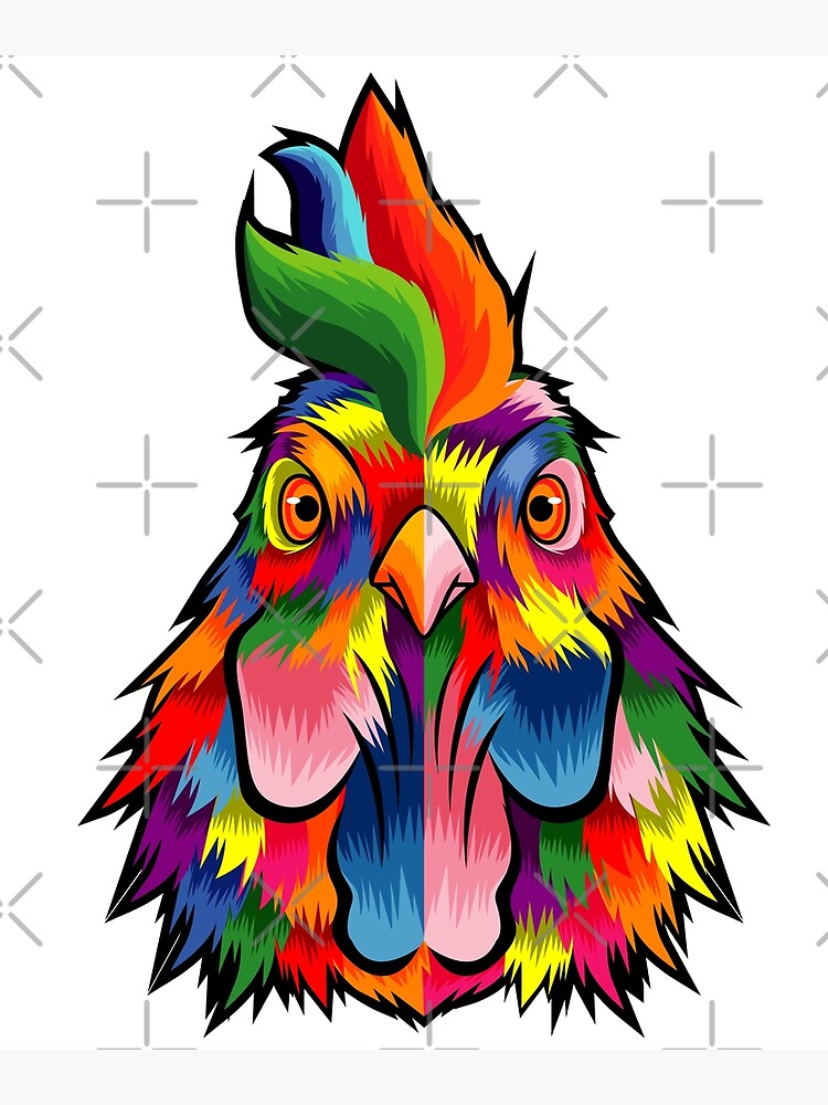 "Chicken Pop Art" Poster by Meliafroggy | Redbubble