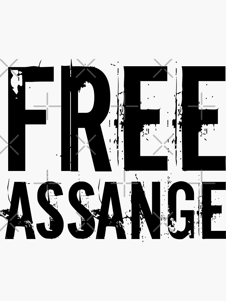 "Free Julian Assange # 1" Sticker von TwistedCity | Redbubble