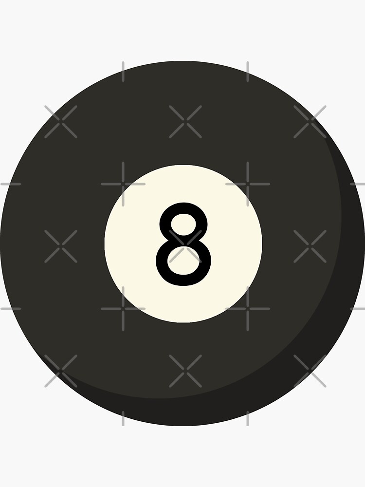 "Eight Ball" Sticker for Sale by AlexVR | Redbubble