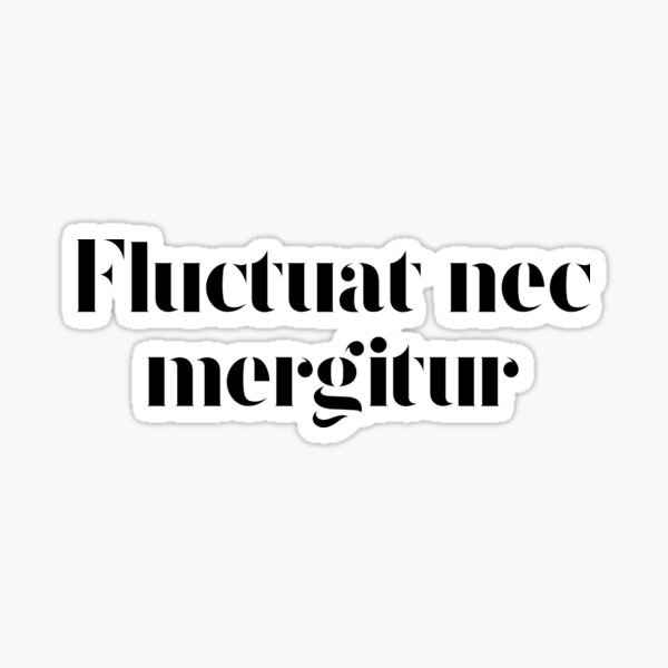 "Fluctuat nec mergitur - Paris Motto" Sticker for Sale by Good-Politics ...