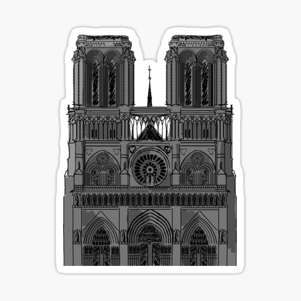 "Paris Notre Dame" Sticker for Sale by pda1986 | Redbubble