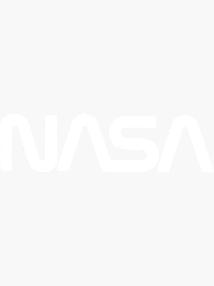 "Nasa Worm Logo White" Sticker for Sale by JoseWorks | Redbubble