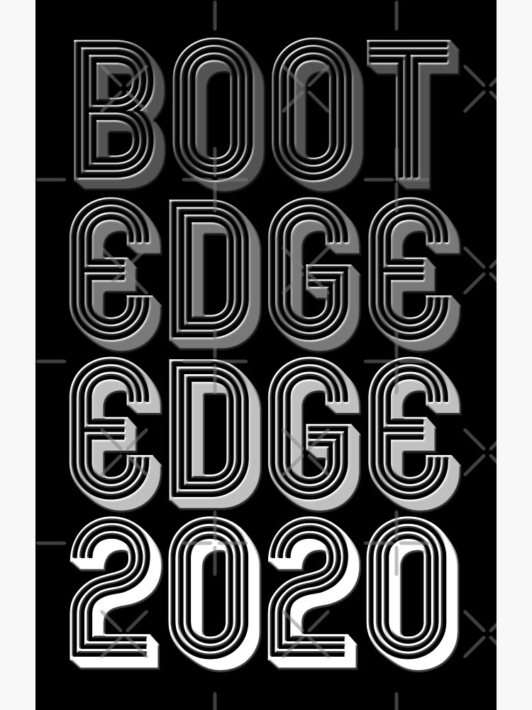 "Boot Edge Edge - Gray" Sticker by Thelittlelord | Redbubble