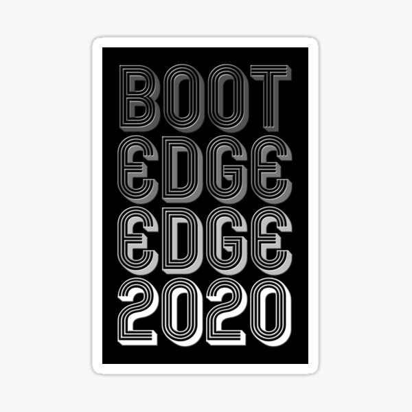 "Boot Edge Edge - Gray" Sticker by Thelittlelord | Redbubble