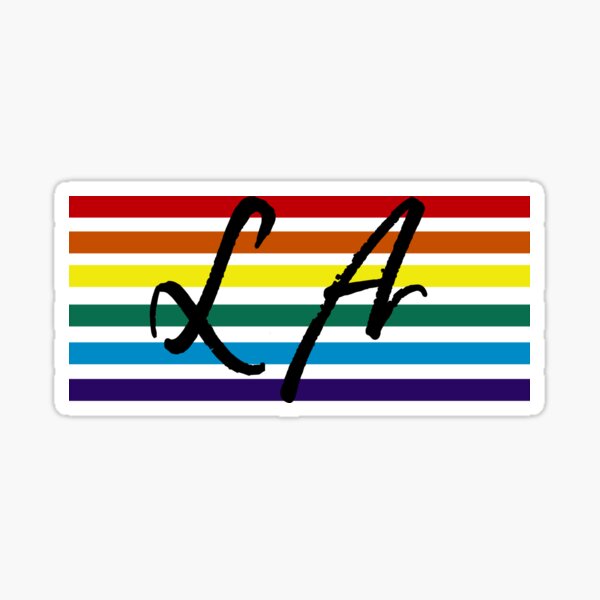 "LA Pride" Sticker for Sale by Apple1128 | Redbubble