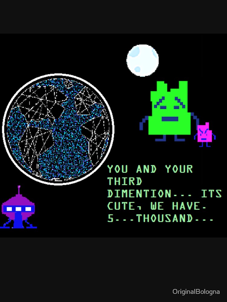 "The Mooninites 5,000 Space Dimentions" T-shirt for Sale by ...