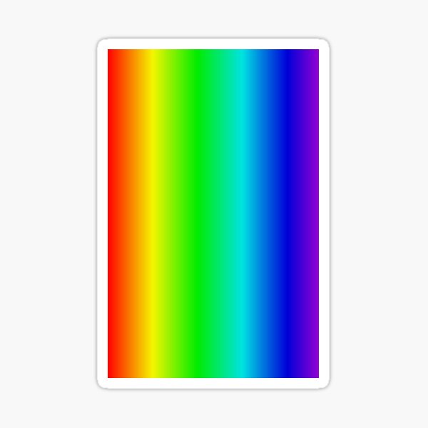 "Simple Vertical Rainbow Color Gradient" Sticker for Sale by Dator ...