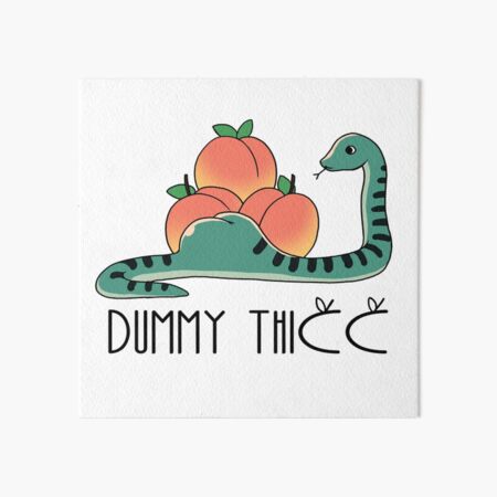 "Dummy Thicc Snake and Peaches" Art Board Print by arterialmotive ...