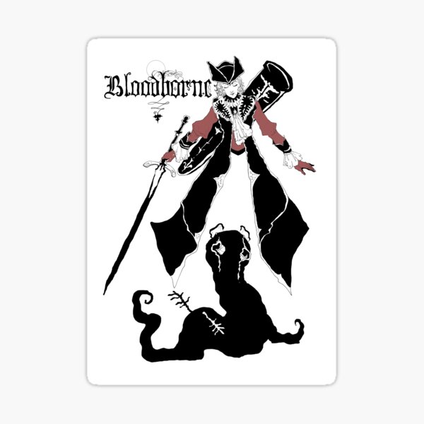 "Bloodborne" Sticker for Sale by JRGDRAWING | Redbubble