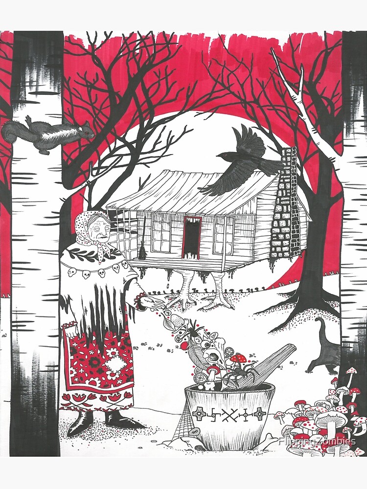 "Baba Yaga" Poster for Sale by FlippingZombies | Redbubble