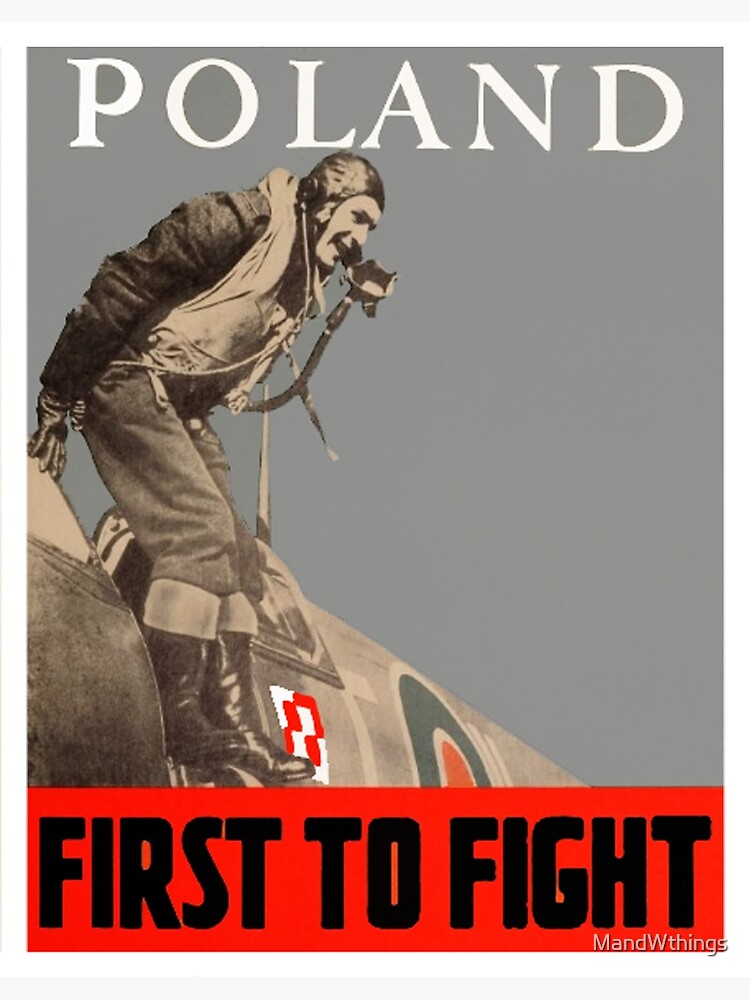 "WW2 Propaganda - Poland RAF" Poster for Sale by MandWthings | Redbubble