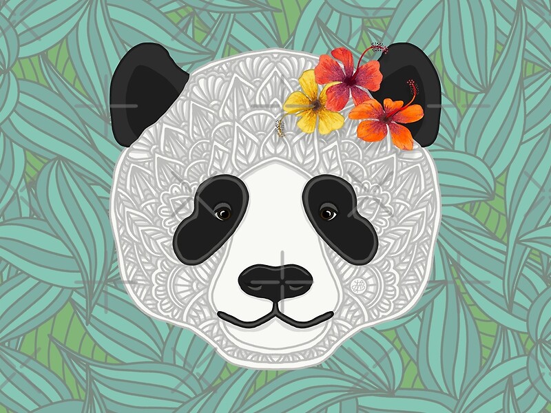 "TROPICAL PANDA " by artlovepassion | Redbubble