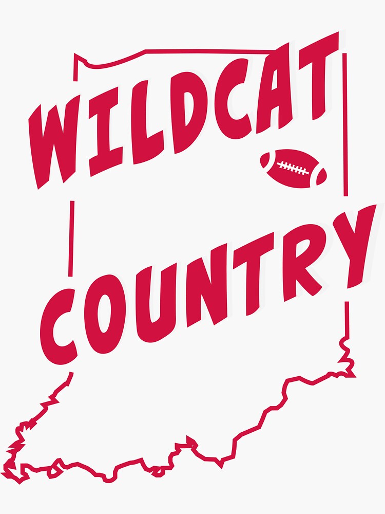 "Wildcat country " Sticker for Sale by McCrackenSam | Redbubble