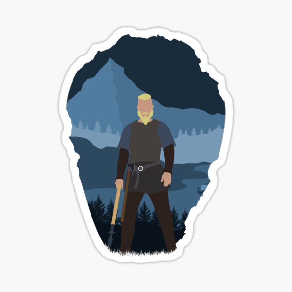"Ragnar Lothbrok - Vikings - Minimalist" Sticker by kirtash1 | Redbubble