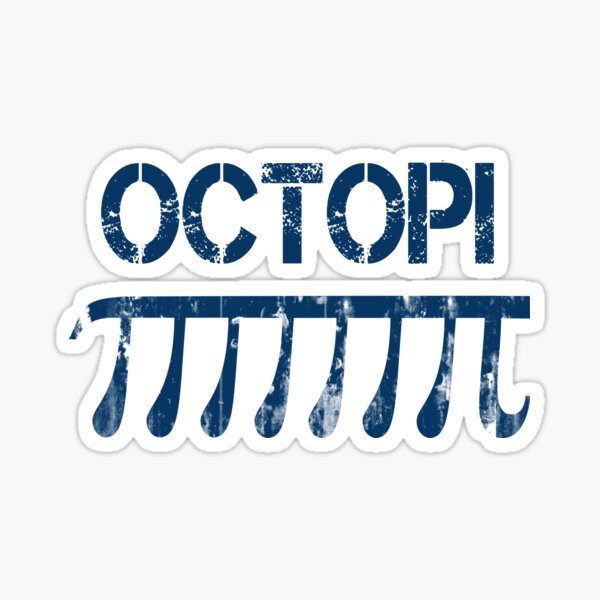 "product Octopus Humor Octopi Funny Math Gifts design" Sticker for Sale ...