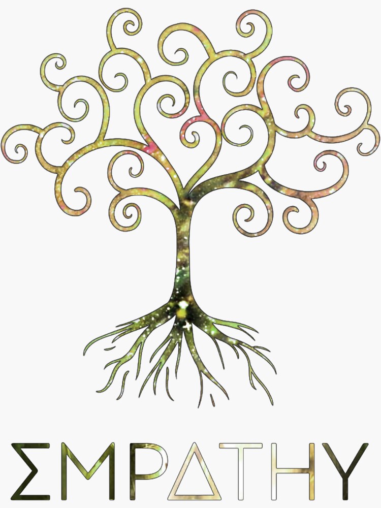 "Empathy Tree (Gold/Green)" Sticker by Slagernicus | Redbubble