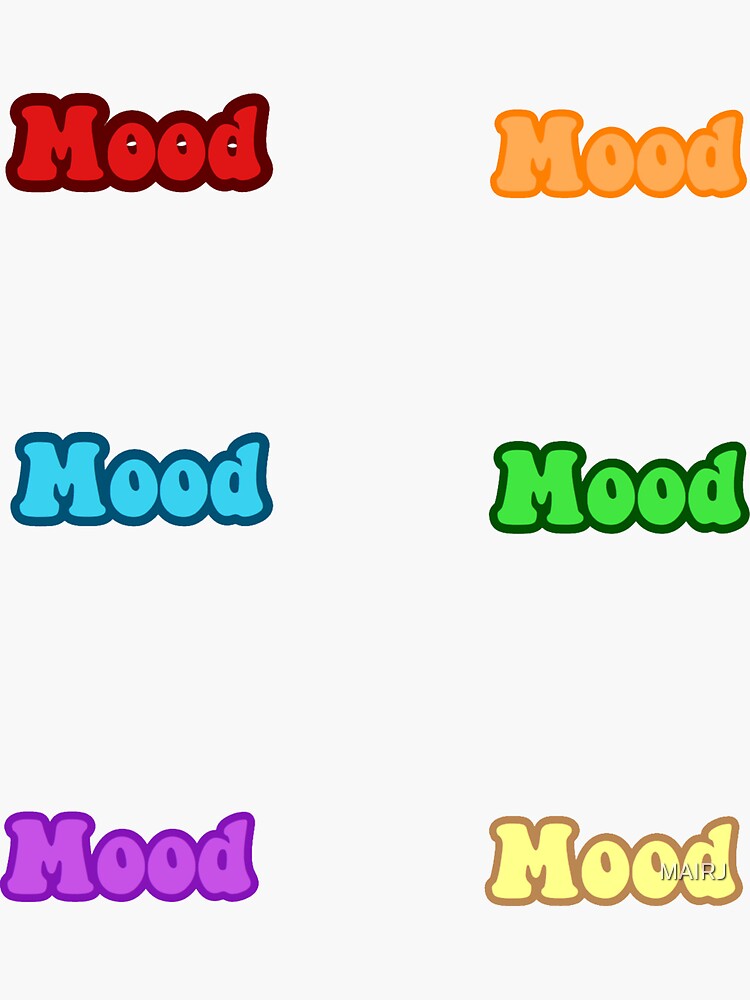 "Mood sticker pack" Sticker by MAIRJ | Redbubble