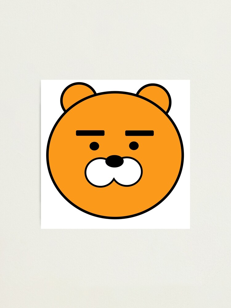 Lámina fotográfica «Kakao Friends Ryan Orange Bear KPOP coreano Kim ...