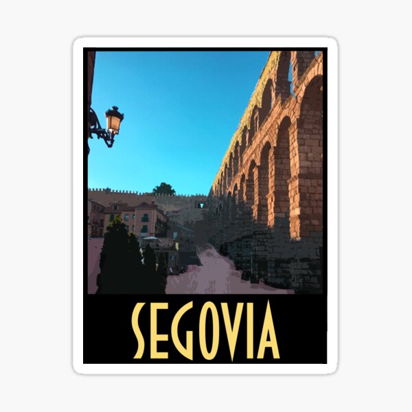 "Segovia Vintage Travel Poster/Sticker" Sticker for Sale by rail99fair ...