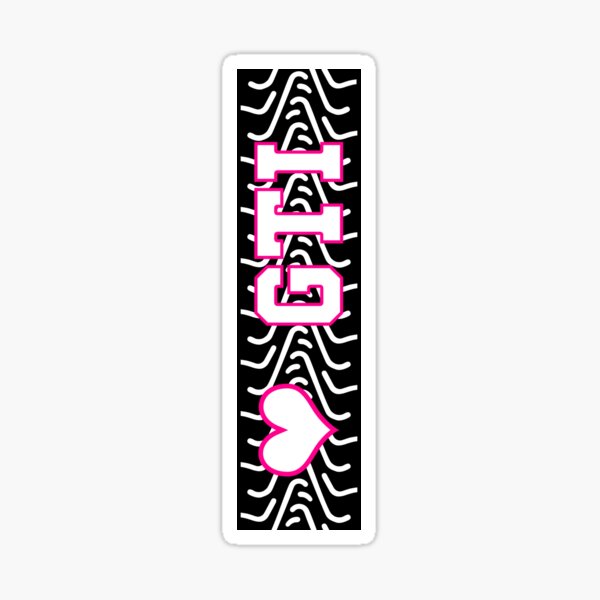 "Pink gti / sport tires, tire marks, tire tread" Sticker by ...