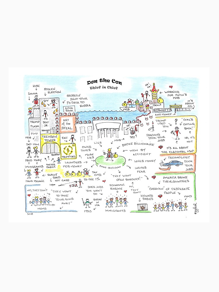 "Don the Con" T-shirt for Sale by Jzikah | Redbubble | cartoon ...