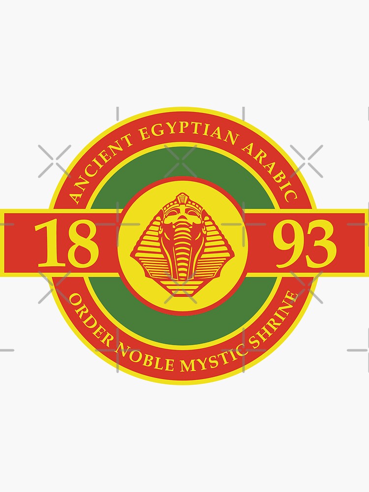 "AEAONMS 1893 Shriners SEAL" Sticker by TeamXtra | Redbubble