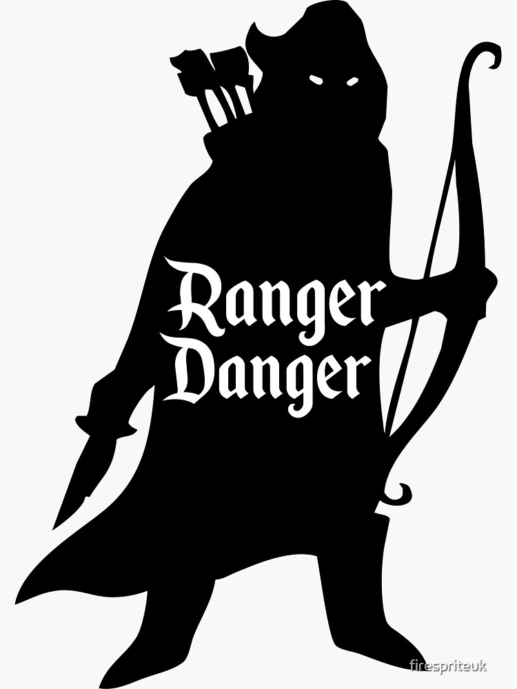 "Ranger Danger" Sticker for Sale by firespriteuk | Redbubble