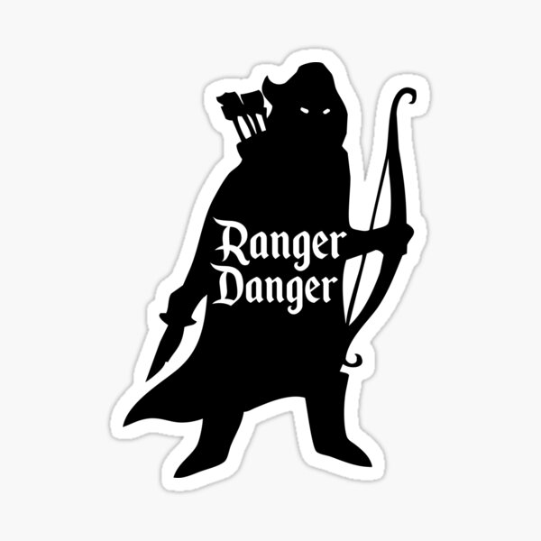 "Ranger Danger" Sticker for Sale by firespriteuk | Redbubble