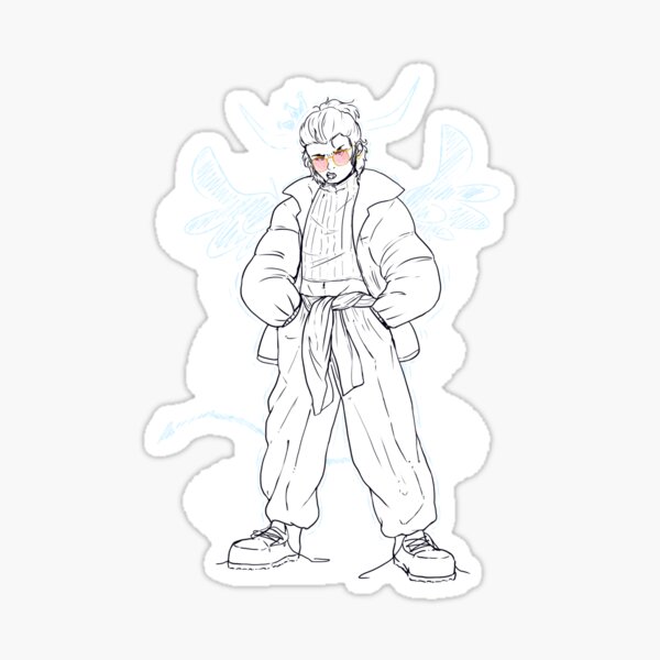 "Bad" Sticker for Sale by Noly | Redbubble