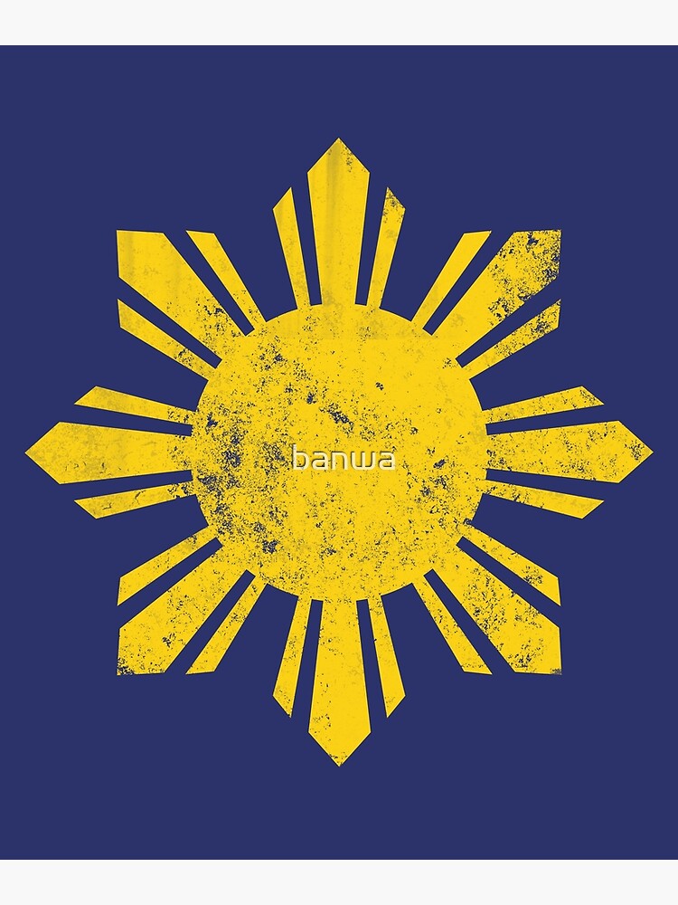 Lámina fotográfica «Filipinas imprime Filipino Vintage Sun producto ...