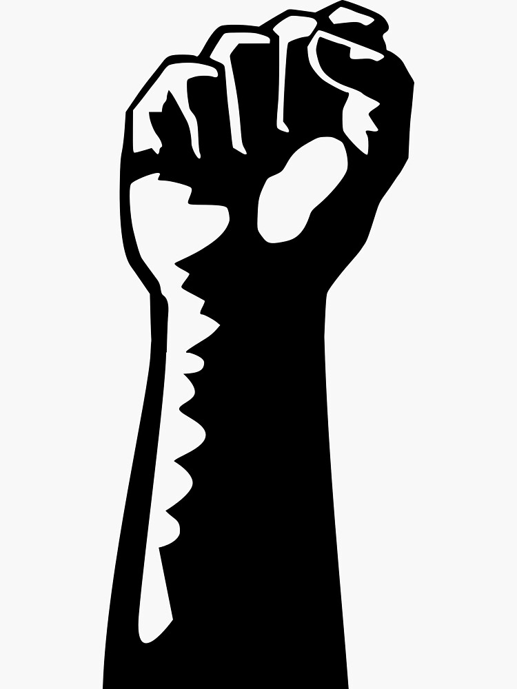"Raised Fist" Sticker by Nikavia | Redbubble