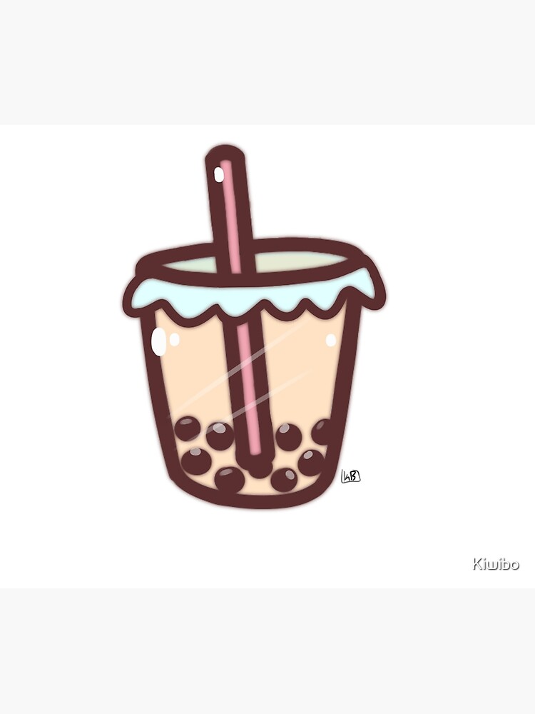 "Lychee Boba Tea" Poster by Kiwibo | Redbubble