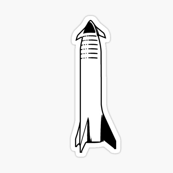 "SpaceX Starship" Sticker by Voyager-Photos | Redbubble