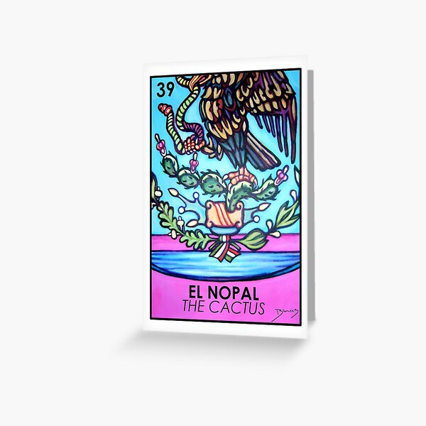 "El Nopal - The Cactus - Loteria" Greeting Card by davidblancas | Redbubble