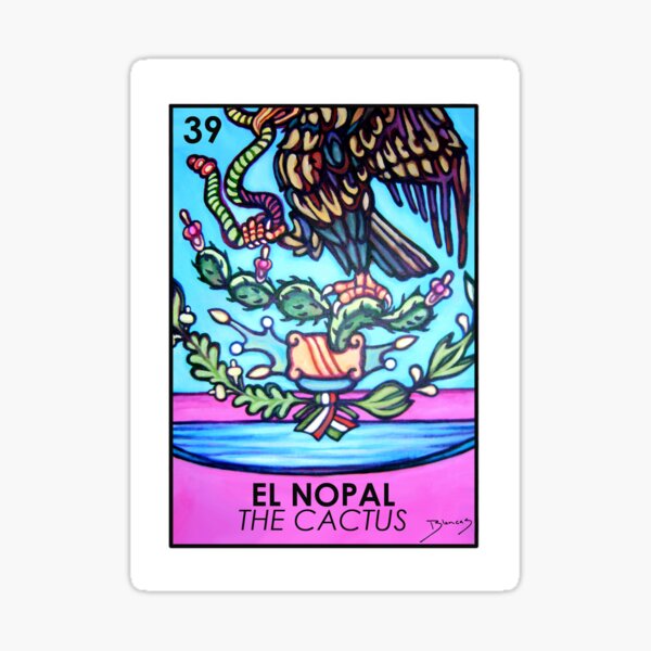 "El Nopal - The Cactus - Loteria" Sticker by davidblancas | Redbubble