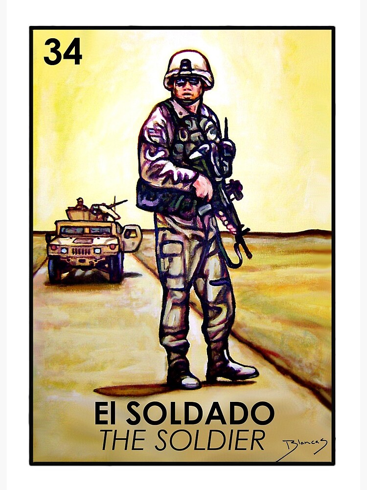 "El Soldado I - The Soldier I - Loteria" Art Board Print for Sale by ...