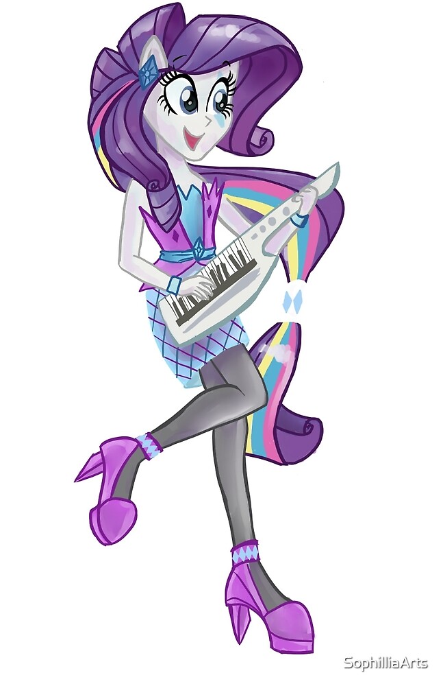 "Rarity Rainbow Rocks" by SophilliaArts | Redbubble