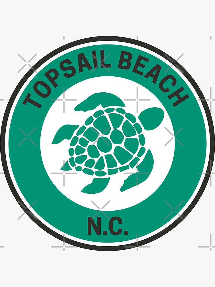 "Vintage Topsail Beach NC Sea turtles " Sticker for Sale by fearcity ...