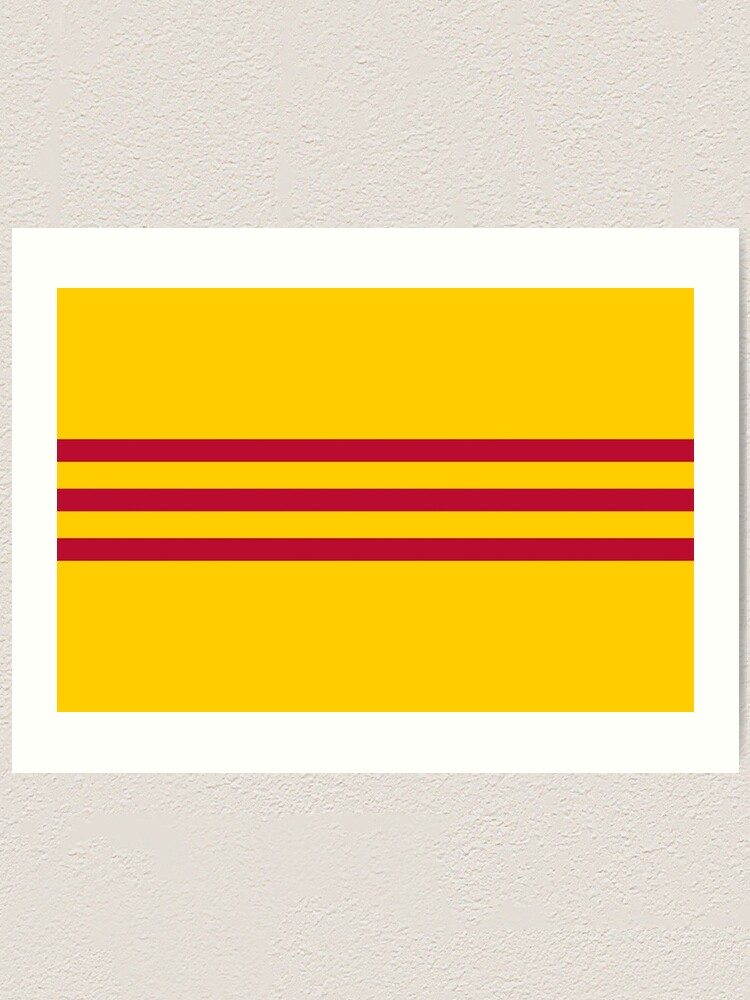 "South Vietnamese Vietnam Flag - Cờ vàng ba sọc đỏ " Art Print by RBEnt ...