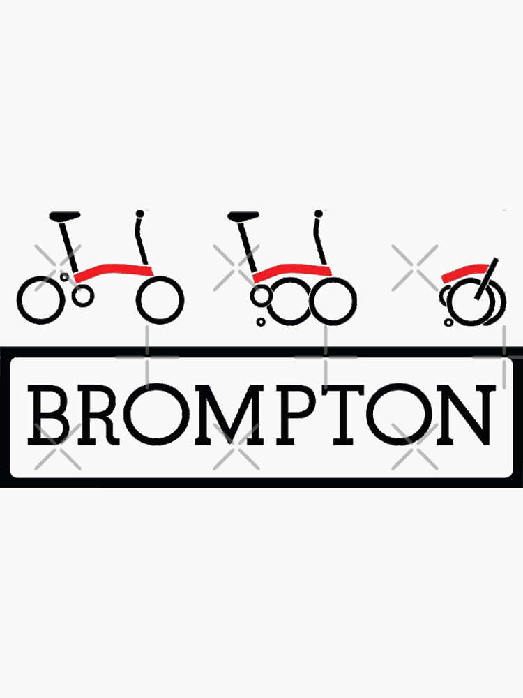 "Brompton" Sticker by Sashohe | Redbubble
