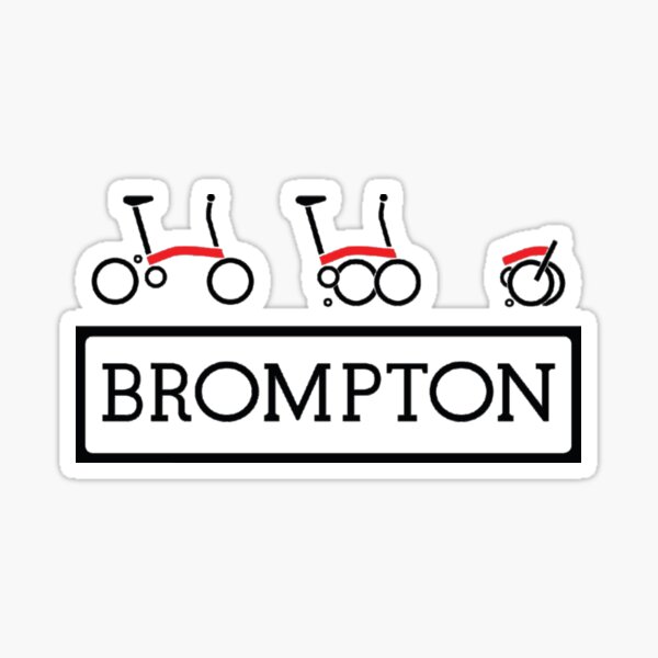 "Brompton" Sticker by Sashohe | Redbubble