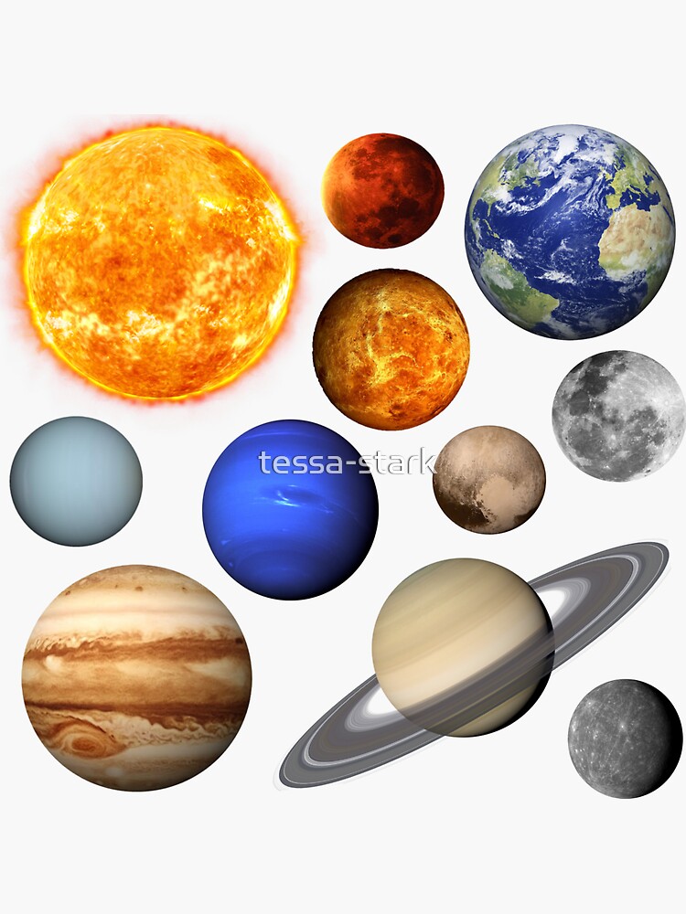 "solar system sticker set" Sticker for Sale by tessa-stark | Redbubble