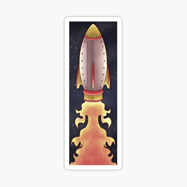 "Rocket Fire" Sticker by norillustration | Redbubble