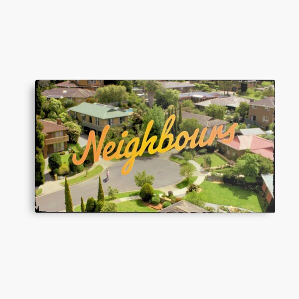 "Classic Neighbours Logo" Metal Print for Sale by chrismick42 | Redbubble