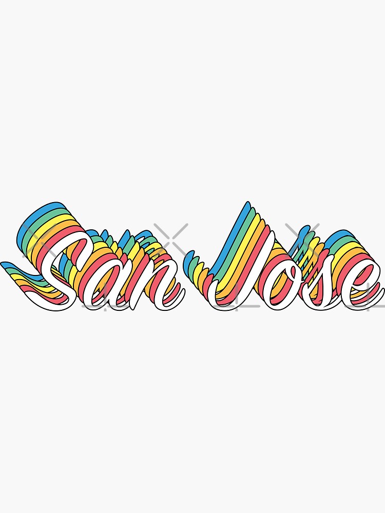 "San Jose" Sticker for Sale by BuiceJox | Redbubble