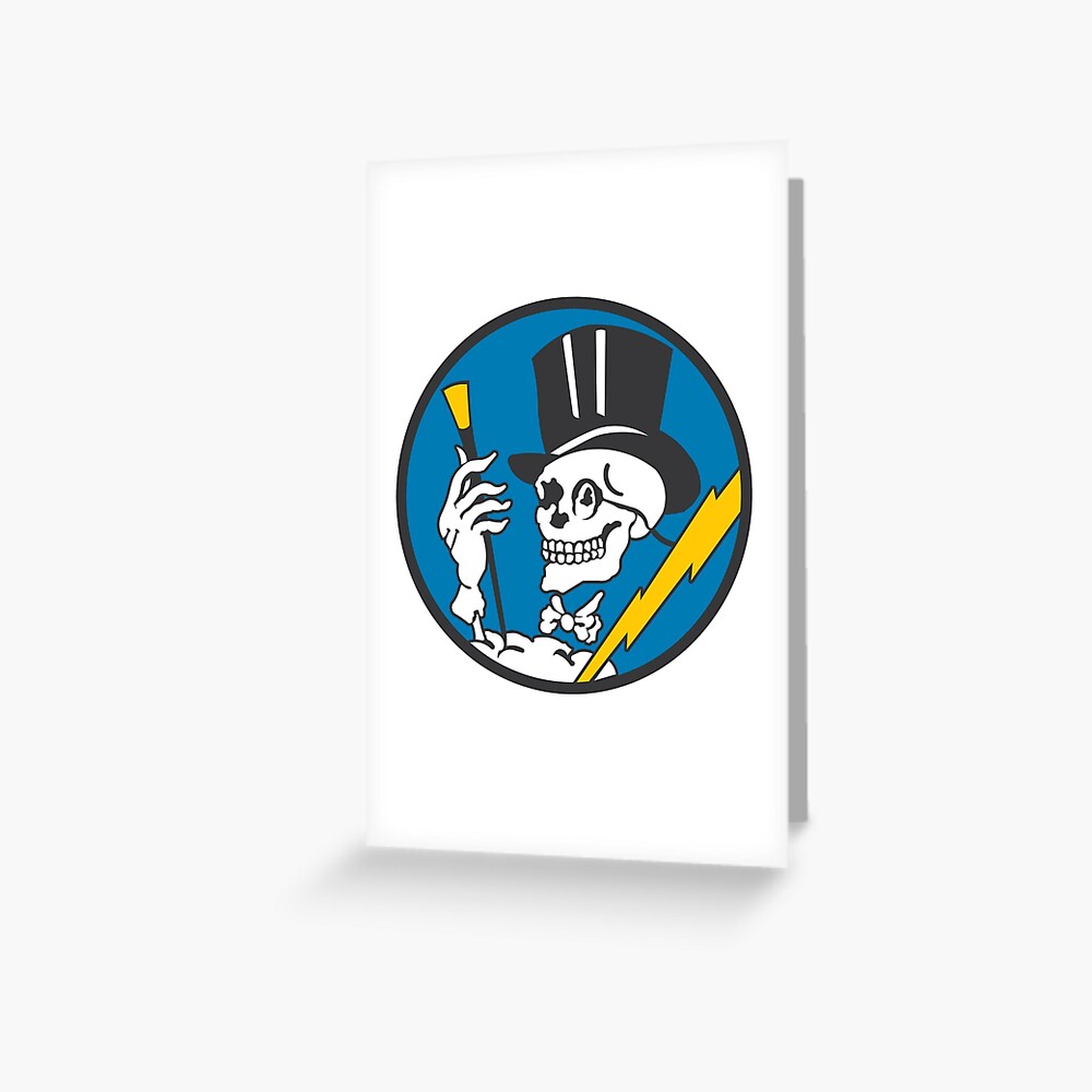 "95th Fighter Squadron Vintage Military Emblem WWII" Greeting Card by ...